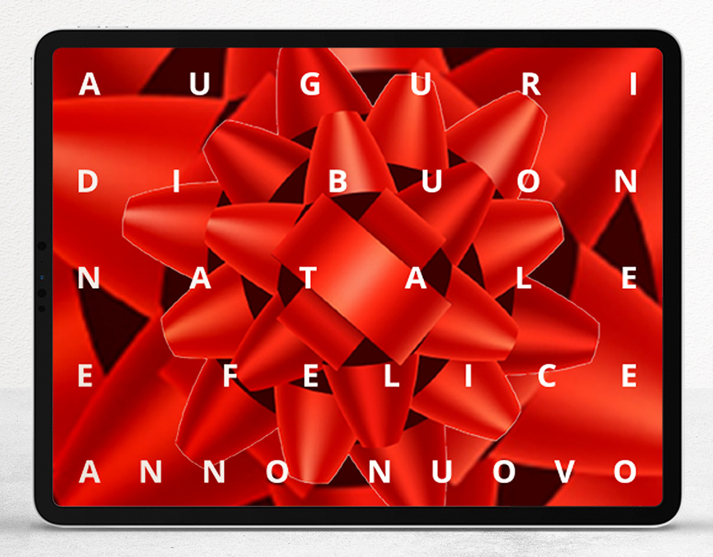 Ecard Natale Fiocco